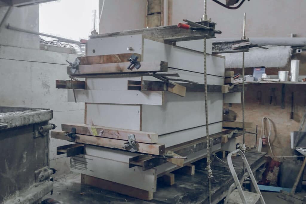 3D printed formwork and concrete casting | voxeljet