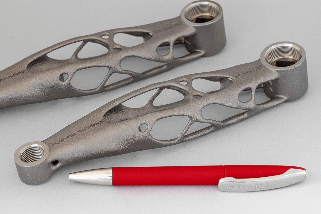Topological optimization with 3D printing and titanium casting | voxeljet